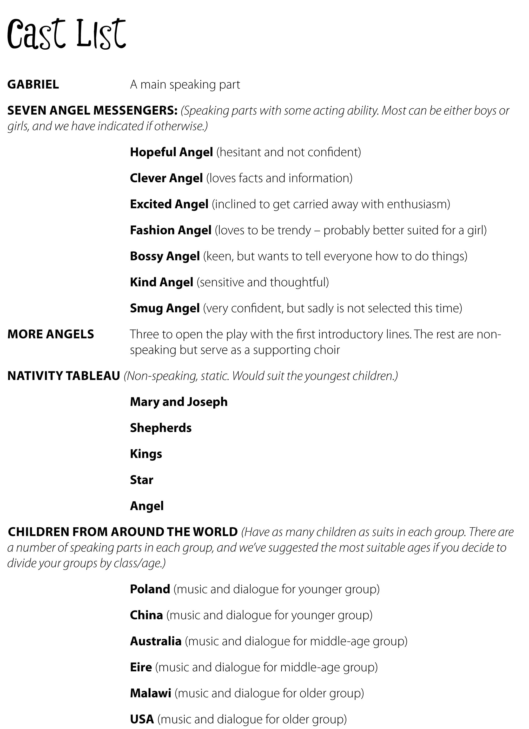 Children Of The World Christmas Musical Out Of The Ark Music
